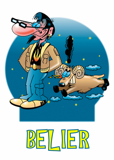 Carte humour horoscope, envoyer cette carte le signe du bélier par La Poste Carte humour horoscope, envoyer cette carte le signe du bélier par La Poste