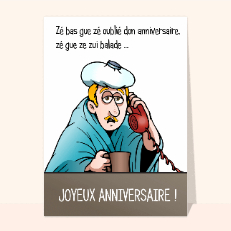 Modèle de texte anniversaire humour Gratuits : Message anniversaire ...