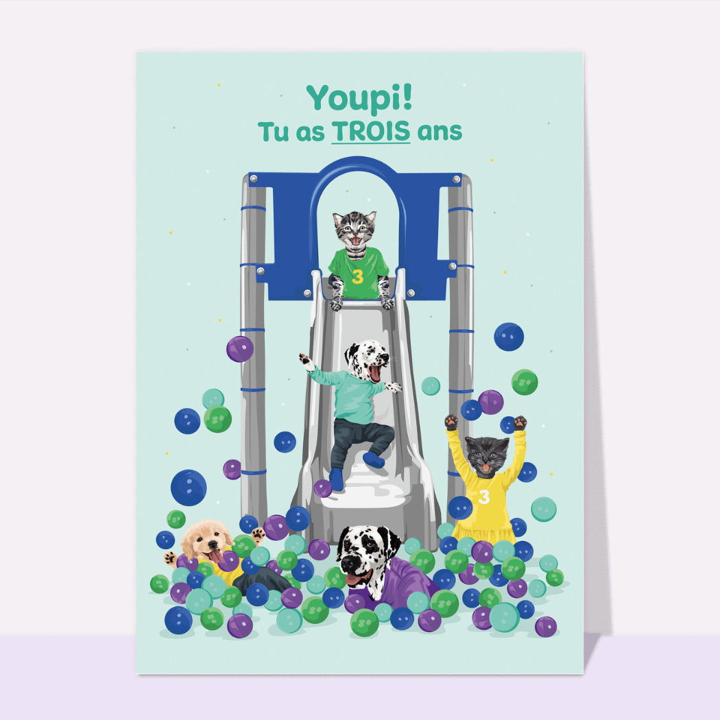 Youpi ! Une fête d'anniversaire éclatante - envoi rapide