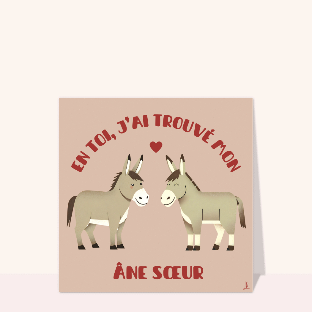 Âne cœur : une touche humoristique pour l'amour - envoi rapide