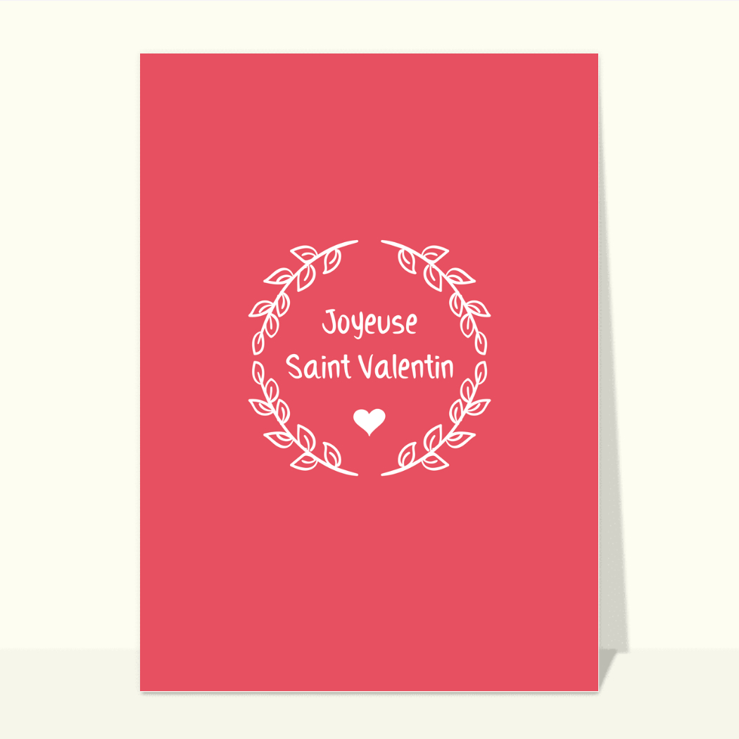 Jolie couronne pour exprimer mon amour - Carte d'amour et st valentin