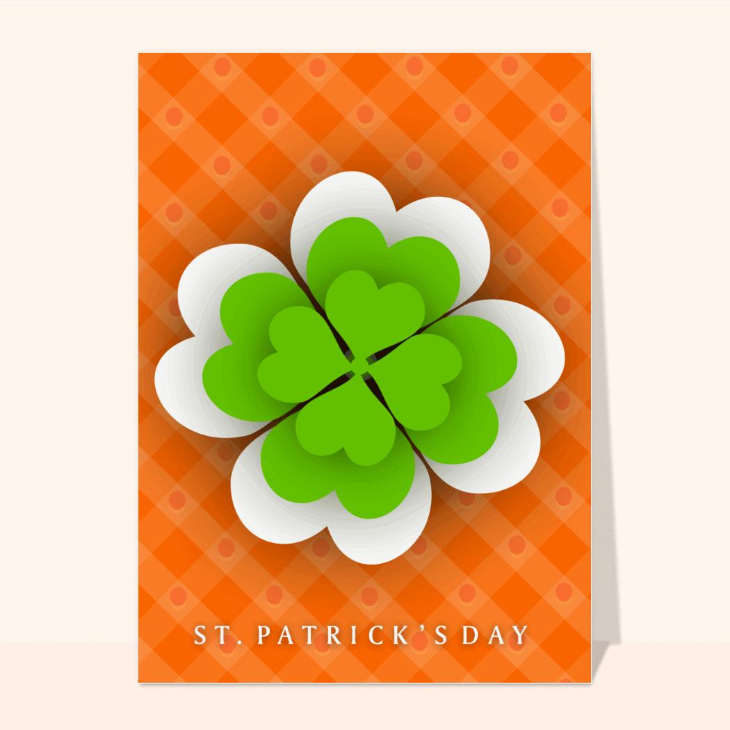 Trèfle à quatre feuilles pour célébrer Saint Patrick