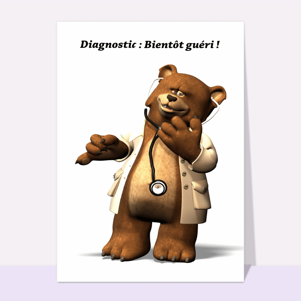 Ours médecin pour un prompt rétablissement - envoi rapide