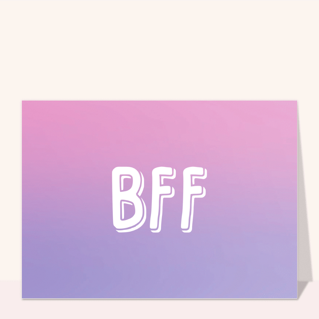 Bonjour pastel pour des amis chers - Carte pour dire bonjour