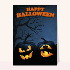 Carte Fête De Joyeux Halloween : Envoyer une vraie Carte Halloween Pour ...