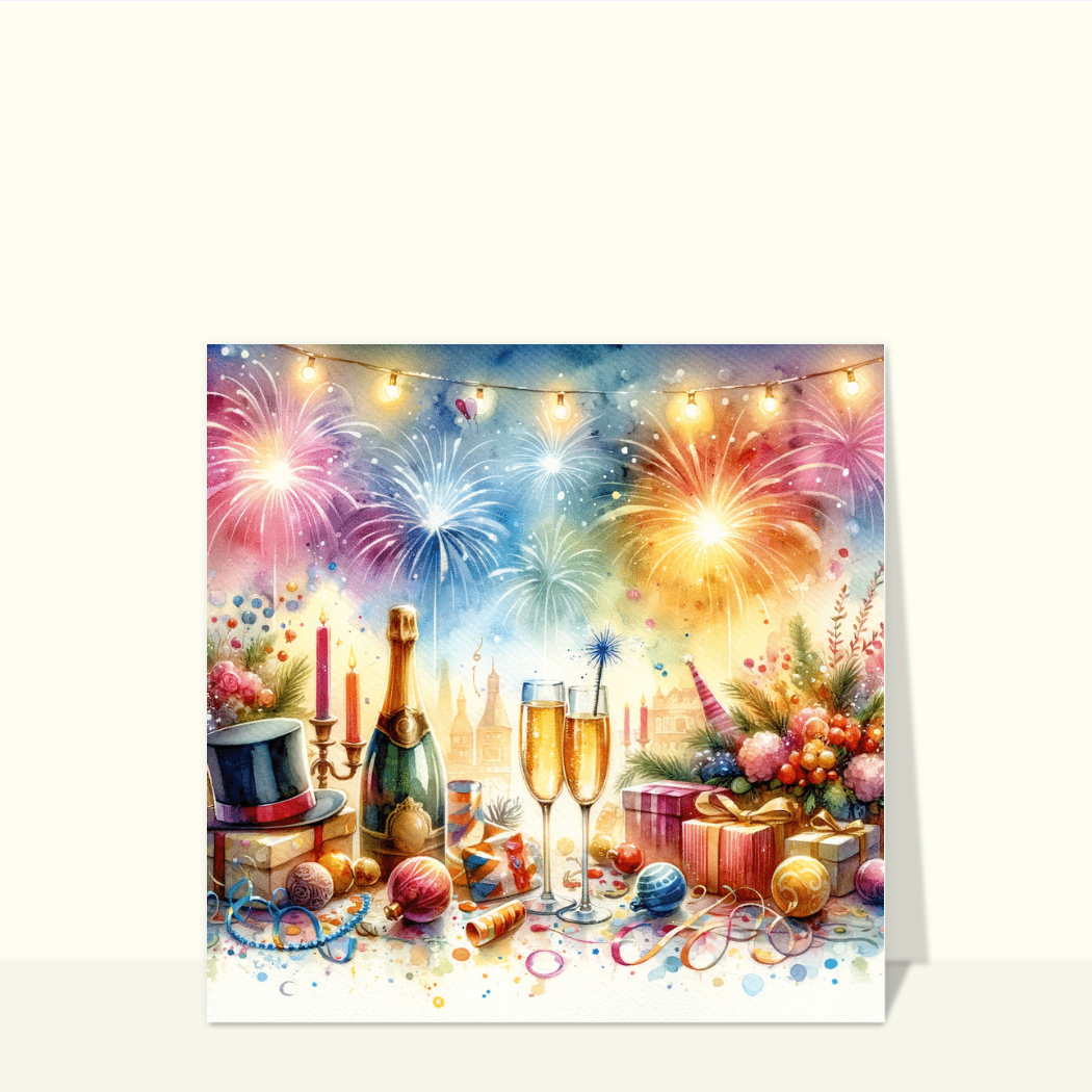 Feux d'artifice scintillants pour 2026 - envoi rapide