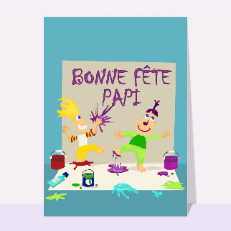 Carte Bisous Papi - personnalisable : Envoyer une vraie Carte De Fête ...