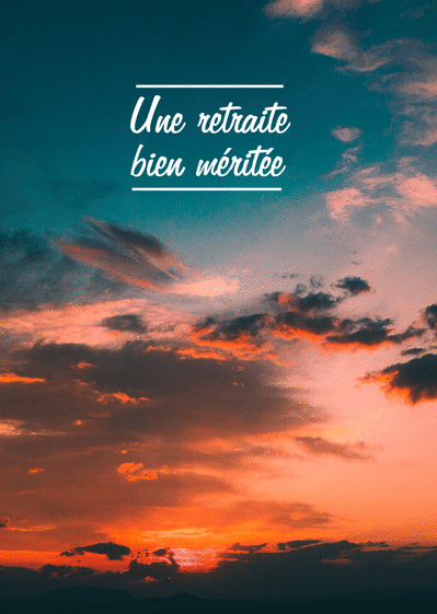 Cartes départ en retraite : Envoyer une Carte départ en retraite dès 0,99€