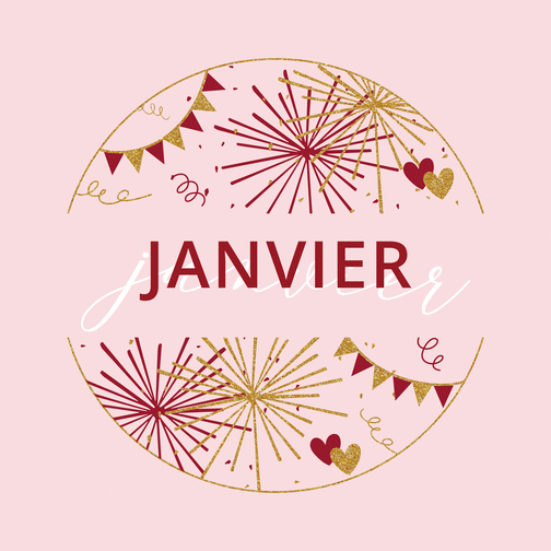 Envoyez une jolie Carte de janvier dès 0,99€ - Envoi rapide
