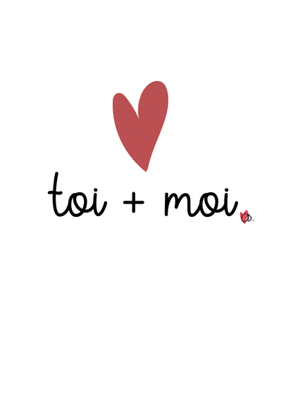 Carte Toi Et Moi : Envoyer une vraie Carte Avec Coeurs dès 0,99 ...